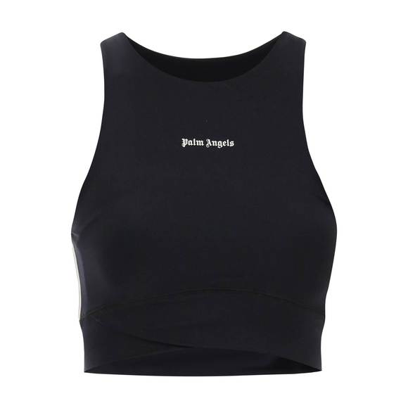 Palm Angels | Tops | Palm Angels Cropped Top With Side Bands | Poshmark